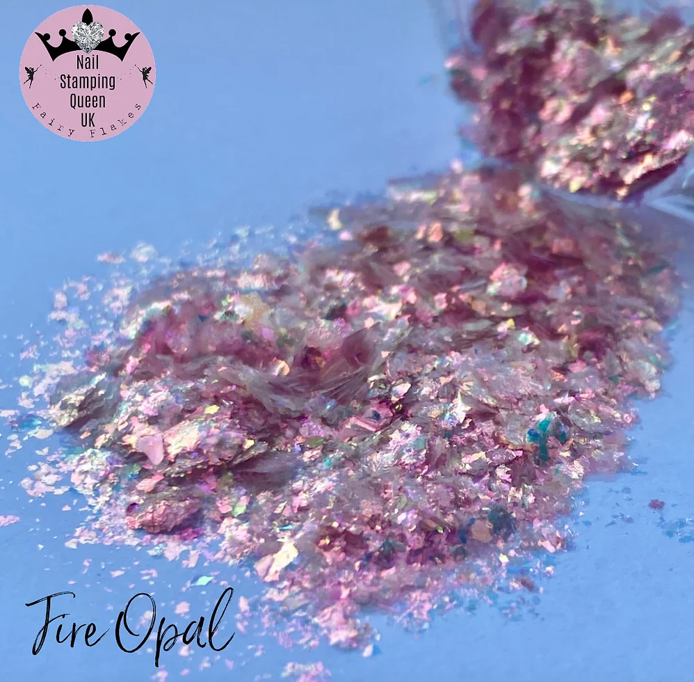 Fire Opal - Fairy Dust Flakes – Nail Stamping Queen UK